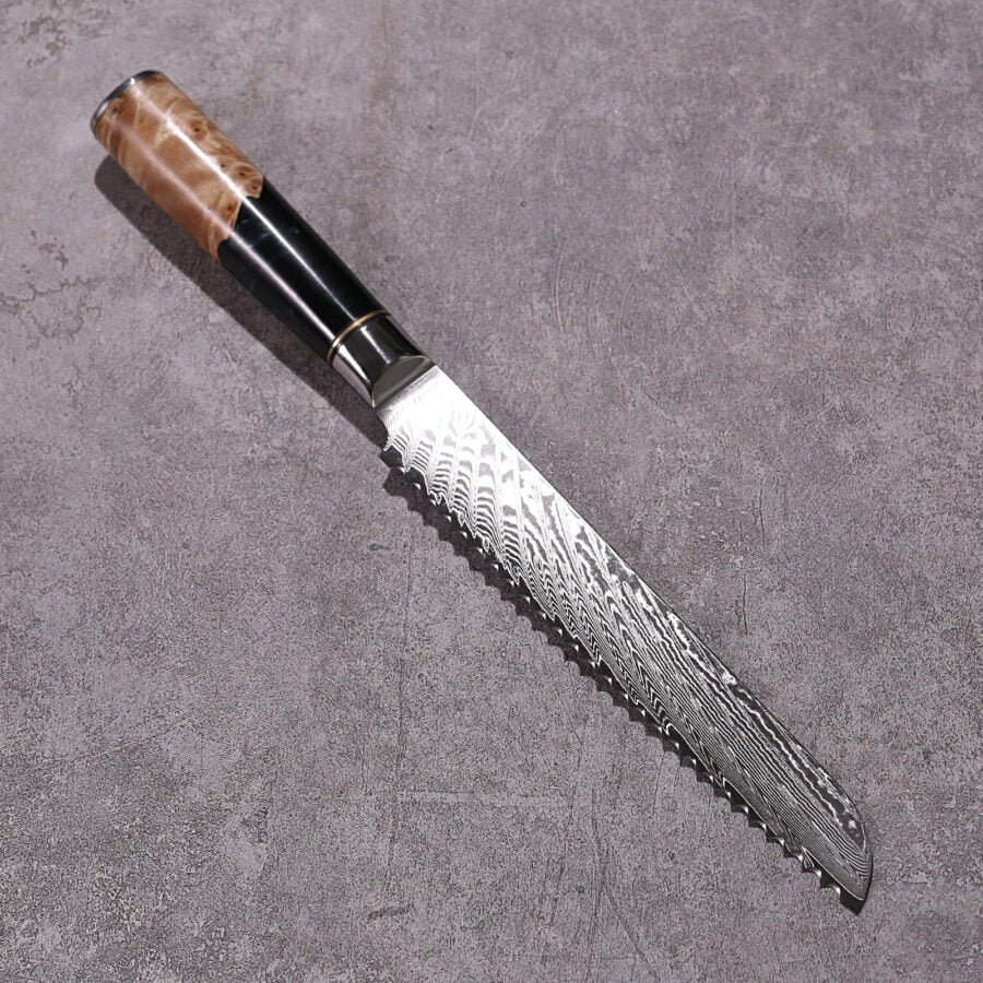 Personalized Bread Knife: Customizable 180mm Blade for Precision Slicing